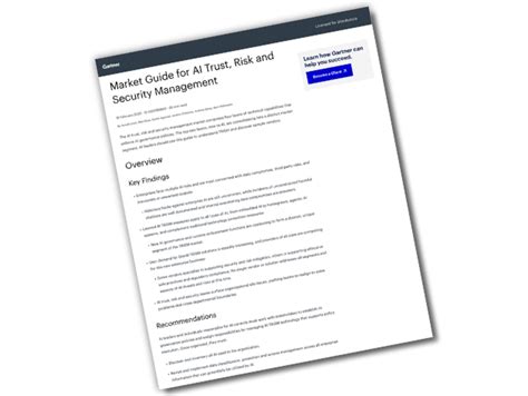 Gartner Market Guide For Ai Trust Risk And Security Management Palo Alto Networks