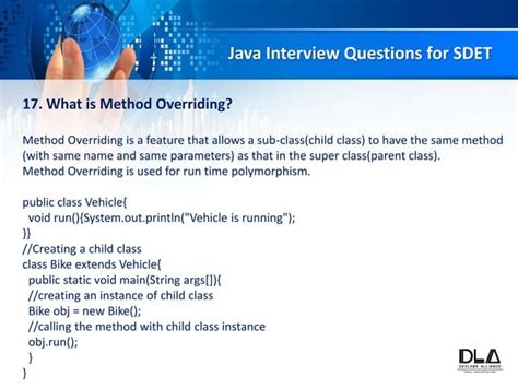 Dev Labs Alliance Top Basic Java Interview Question For Sdet PPT