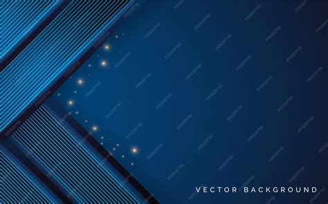 Premium Vector Blue Gradient Rectangle Background Design