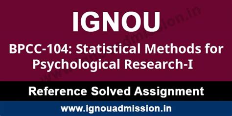 IGNOU BPCC Solved Assignment IgnouAdmission In