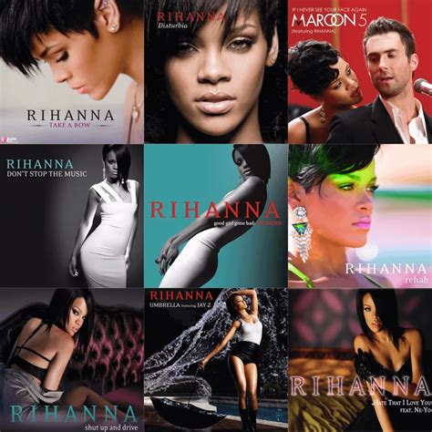 Rihanna Album Cover Collage