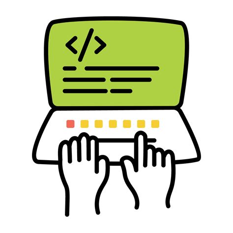 trendy code typing 26956112 vector art at vecteezy