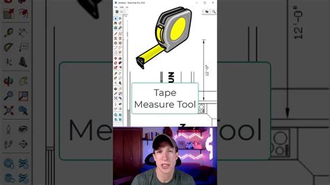 Using The Tape Measure Tool To Scale Your Sketchup Models Youtube