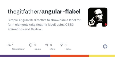 Github Thegitfather Angular Flabel Simple Angularjs Directive To Show Hide A Label For Form