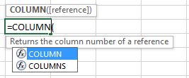 COLUMN Function In Excel Formulas With Examples