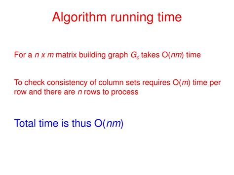 Ppt An Algorithm For The Consecutive Ones Property Powerpoint