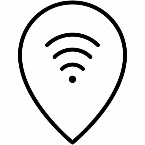 Connection Pin Wifi Icon Download On Iconfinder