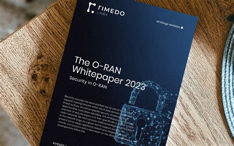 The O Ran Whitepaper 2023 Security In O Ran