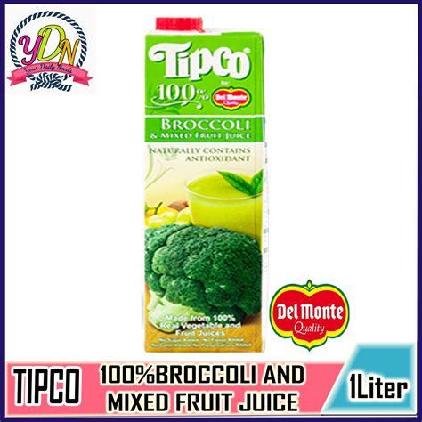 TIPCO DEL MONTE BROCCOLI AND MIXED FRUIT JUICE NATURALLY CONTAINS VITAMIN C AS AN ANTI