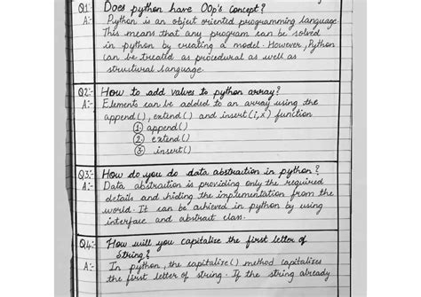 Python Handwritten Notes Computer Science Engineering Studocu