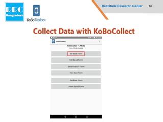 Training On Develop Mobile Data Collection Solutions Using Kobo Toolbox PDF