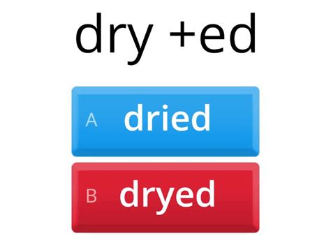 Change The Y To I Suffix Rule Quiz