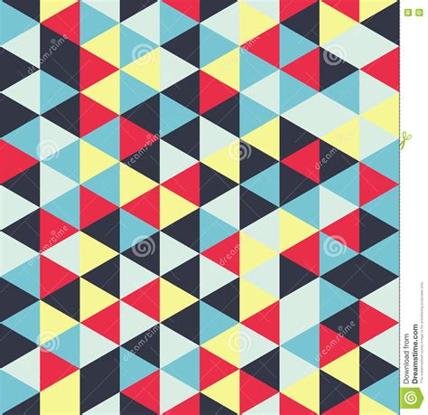 Abstract Triangle Seamless Pattern Soft Color Stock Vector Illustration Of Ornamental Green