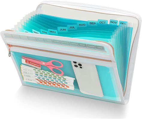 13 Pocket Expanding File Folder Organizer Accordion File Organizer Folder Acordian File Keeper