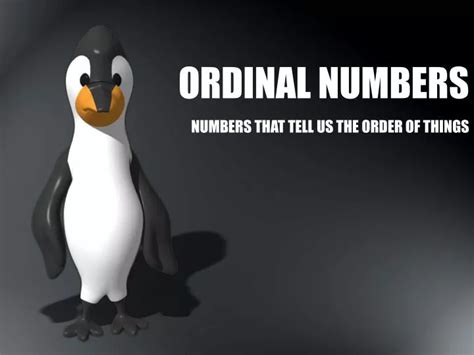 PPT ORDINAL NUMBERS PowerPoint Presentation Free Download ID