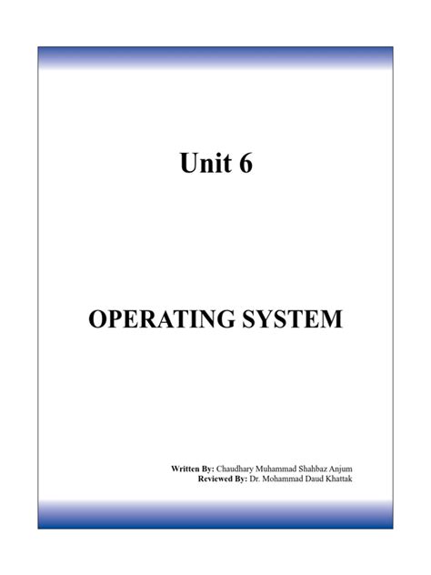 Unit 6 Operating System Pdf Operating System Graphical User