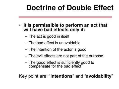 Ppt Todays Assignment Applying The Doctrine Of Double Effect Powerpoint Presentation Id 6671414