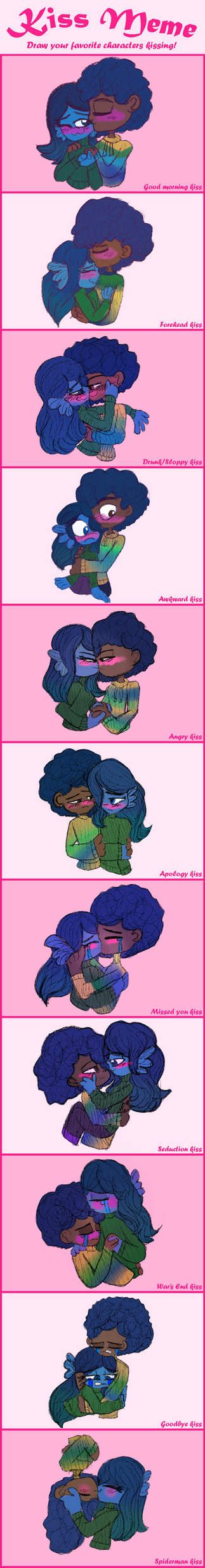 My Ruby X Connor Kiss Meme By Butterflysketch88 On Deviantart