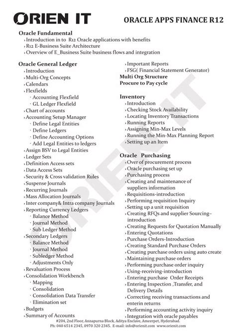 Ppt Oracle Apps Finance Training In Hyderabad Powerpoint Presentation