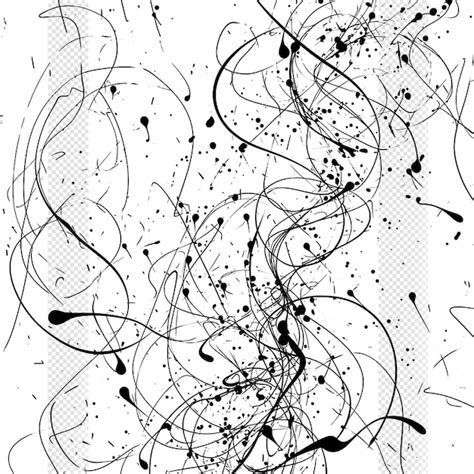 Premium PSD Abstract Lines Scribble Sketch Transparent Background