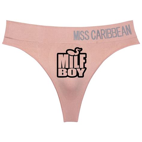 Milf Boy Ropa Interior Sexy Con Letras Para Hombre Lencer A De Cintura