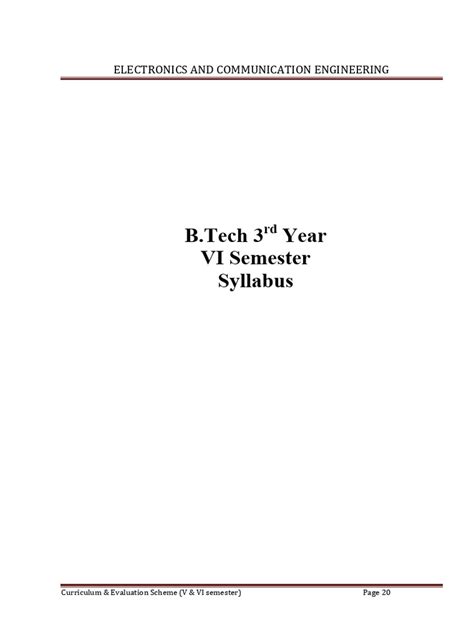 Ec Syllabus Pdf Computer Network Antenna Radio