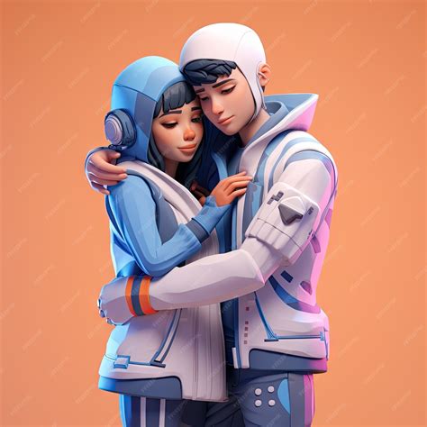 로과 함께 포옹의 날 축하 Ai 생성 이미지