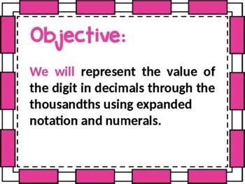 Decimal Place Value PowerPoint Notes By Babein The Teacher TPT