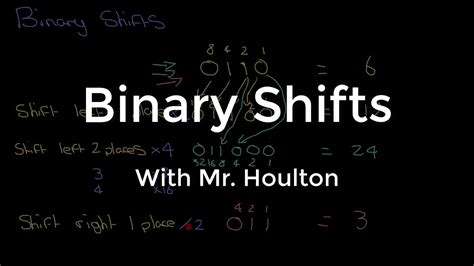 1 2 4 binary shifts revise ocr gcse computer science youtube