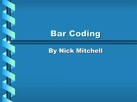 PPT Bar Coding PowerPoint Presentation Free Download ID