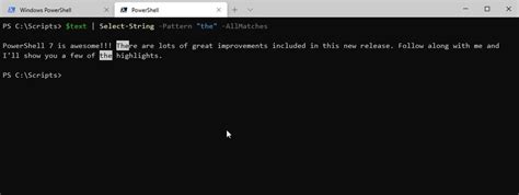 Whats New With Select String In Powershell7 Rpowershell