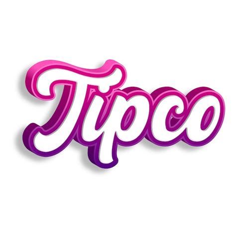 Premium Photo Tipco Typography 3d Design Yellow Pink White Background