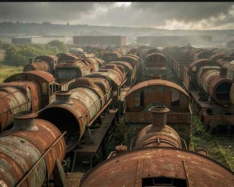 Ai Generated Abandonedlocomotives Photos And Artwork Deep Dream Generator
