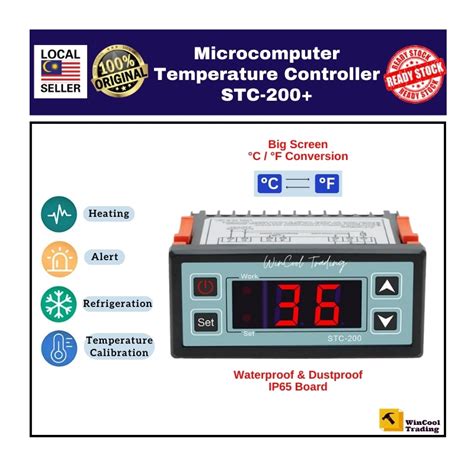STC DIGITAL THERMOSTAT C W Sensor Microcomputer Temperature Controller STC Shopee