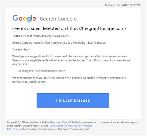 イベント構造化データにeventAttendanceModeがありませんの警告がSearch Consoleから届く