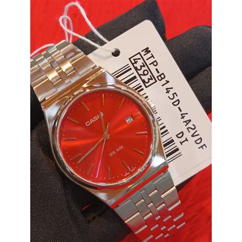 Casio Mens Silver Mtp B145d 4a2 Shopee Philippines