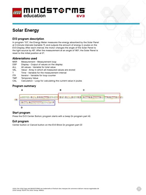 ev3 program description solar energy enus pdf lego metrology