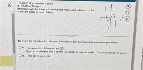 solved the graph of an equation is given a find the