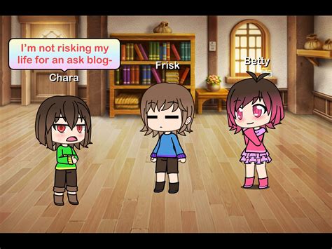 Ask Frisk Betty And Chara Glitchtale Amino