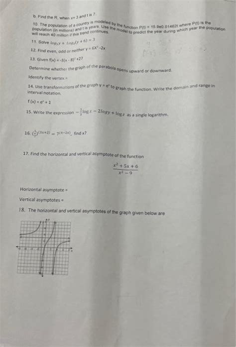 Solved Determine The Domain And Range Of The Function Chegg