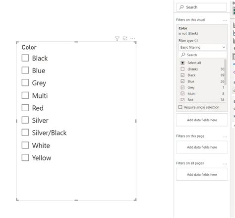 blank field in slicer qanda hub 365 data science