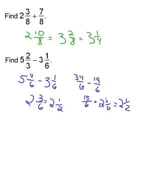 5 3 More Add Subtract Fractions PPT