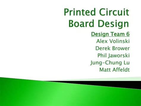 PPT Printed Circuit Board Design PowerPoint Presentation Free Download ID 1882773