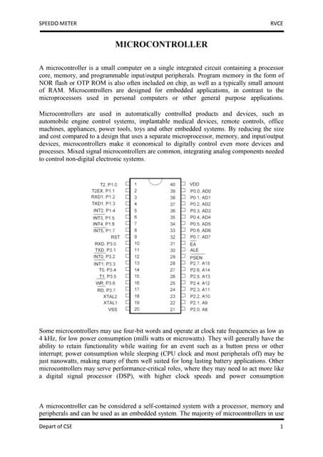 8051 Microcontroller Ppt Pptx