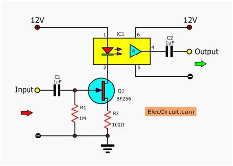 Linear Opto Isolator Circuits Electronic Projects Circuits