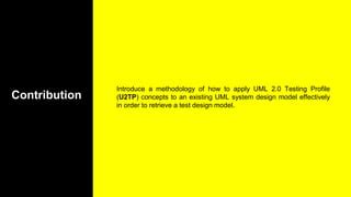 Model Driven Testing With UML PPTX