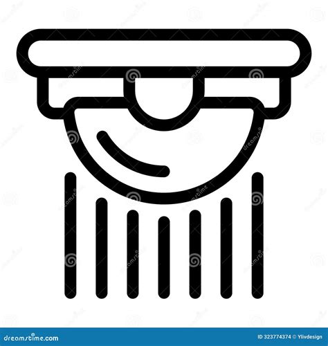Motion Sensor Detecting Presence With Infrared Light Beam Stock Vector