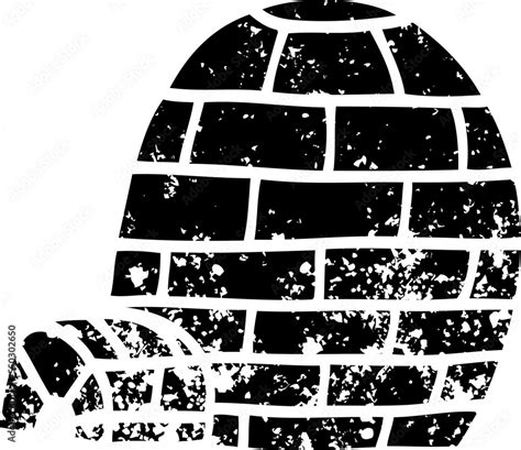 Outline Cartoon Igloo Stock Vector Adobe Stock