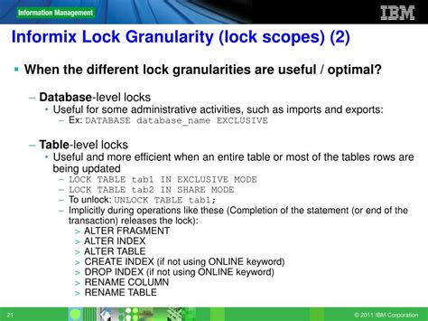 Ppt Transaction Concurrency Control And Locking Examples On Informix Dynamic Server