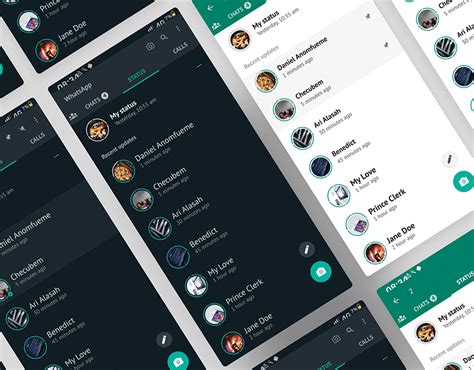 WhatsApp Status Pin Feature Behance